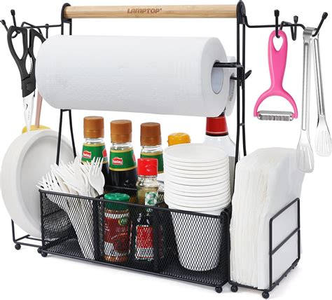 Amazon Com LAMPTOP Multi Functional Storage Rack Utensil Holder Fork And Spoon Holder