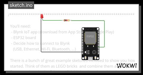 Project Blynk1 Wokwi Esp32 Stm32 Arduino Simulator