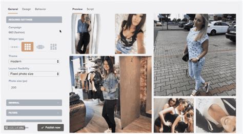 adjust ugc to the look and feel of your website with the flowbox widget