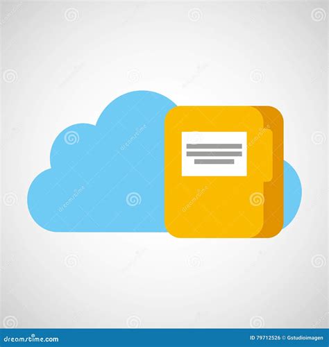 Cloud Computing Data Storage Stock Illustration Illustration Of Computing Database 79712526