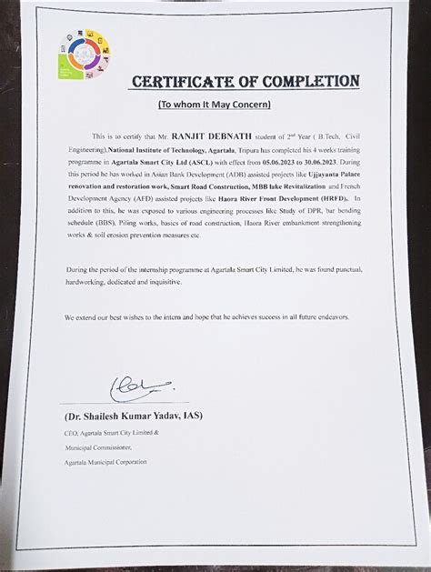 Ranjit Debnath On Linkedin Dear Connections I Am Happy To Share That I Have Successfully