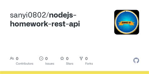 Github Sanyi0802nodejs Homework Rest Api