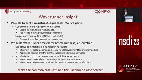 Nsdi 23 Waverunner An Elegant Approach To Hardware Acceleration Of State Machine Replication