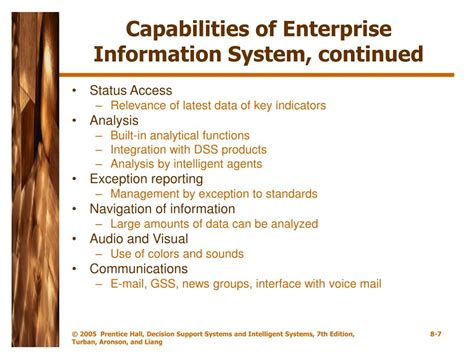 Ppt Chapter 8 Enterprise Information Systems Powerpoint Presentation