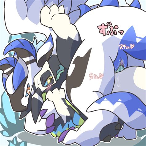 Rule 34 Anbach Blush Daaon Dragon Dragon Duo Female Feral Genitals Hi Res Horn Male Male