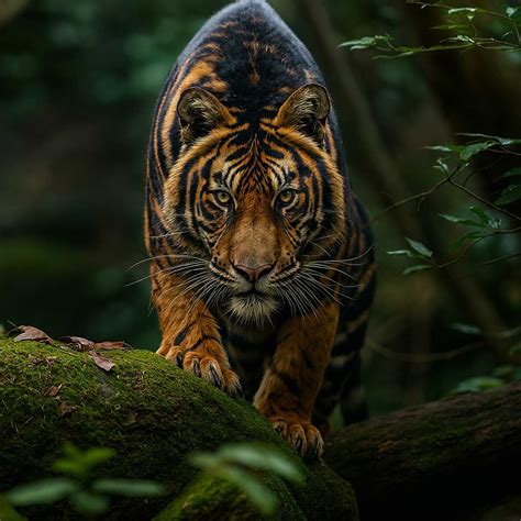 Rare Black Tiger Photo