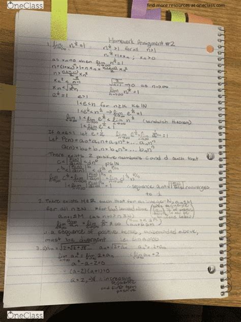 calculus 1000a b lecture calc 1301b 2 oneclass