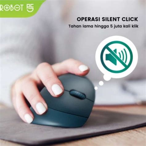 Promo Produk Ori Mouse Wireless Mouse Bluetooth Guru Master Vertical Robot Original