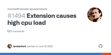 Extension Causes High Cpu Load · Issue 1494 · Microsoftvscode Azurearmtools · Github