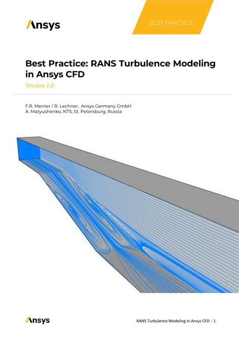 pdf best practice rans turbulence modeling in ansys cfd dokumen tips
