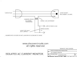 Free Electronic Schematics ISOLATED AC CURRENT MONITOR