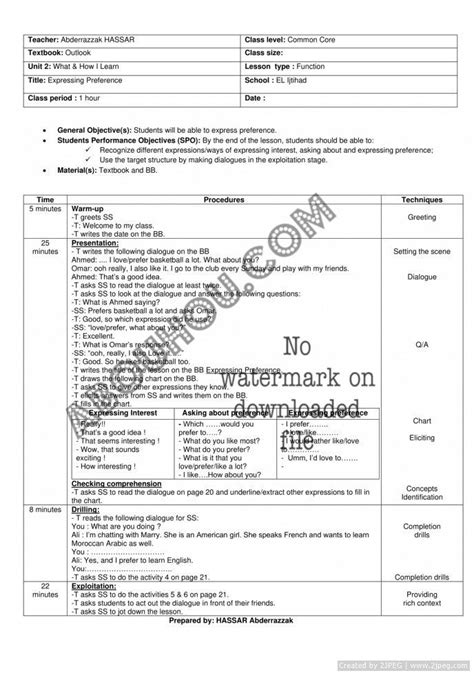 Cc Outlook Lp Comp3 Unit 2 Conversation Express Preference C C