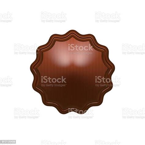 빈 배지입니다 백색에 절연 되어 있습니다 3d 렌더링 그림입니다 0명에 대한 스톡 사진 및 기타 이미지 0명 3차원 형태 갈색 Istock