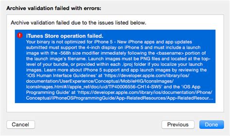 Install Failed Validation Failed