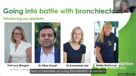 Going Into Battle With Bronchiectasis Webinar Youtube