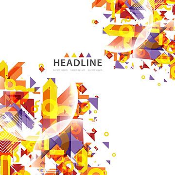 Brochure Header Layout Abstract Variety Header Vector Abstract