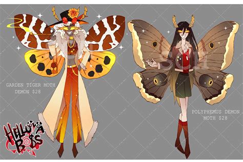 Helluva Boss Moth Demon Adopt 1 28 Open By Schlezweizer On Deviantart
