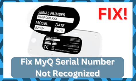 Myq Serial Number Not Recognized 9 Ways To Fix Diy Smart Home Hub