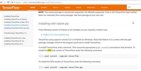 Zen Consulting Estoy Instalando Tensorflow Desde Cero