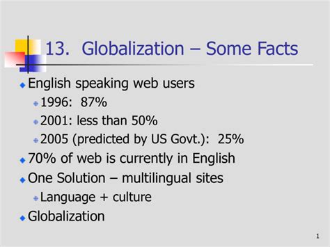 13 Globalization Some Facts