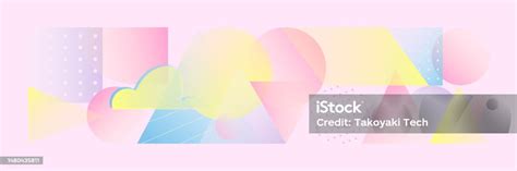 시각적 기하학적 추상 심플한 디자인에는 정사각형 원 삼각형 모양이 있습니다 현대적인 포스터 웹 배너 인쇄 등을 위한 귀여운