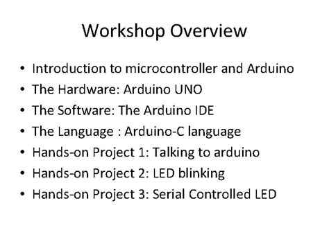 Arduino Part 1 Topics Microcontrollers Programming Basics Digital