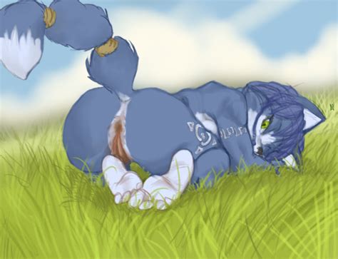 Rule 34 All Fours Anthro Blue Body Blue Fur Blue Hair Bottom Up Top