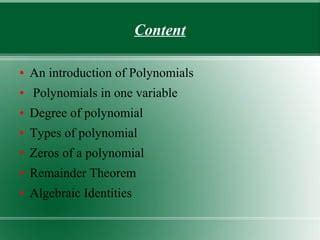Polynomial ODP Physics Science