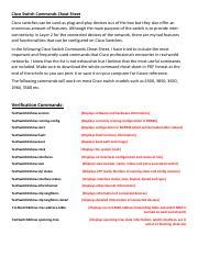 Cisco Switch Commands Cheat Sheet Pdf Cisco Switch Commands Cheat Sheet Cisco Switches Can Be