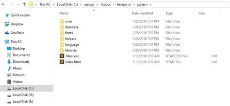 CodeIgniter Folder Structure ROBIANS BLOG