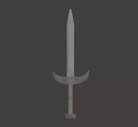 Low Poly Sword 3d Model Cgtrader