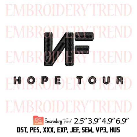 nf hope tour embroidery design nf rapper machine embroidery file