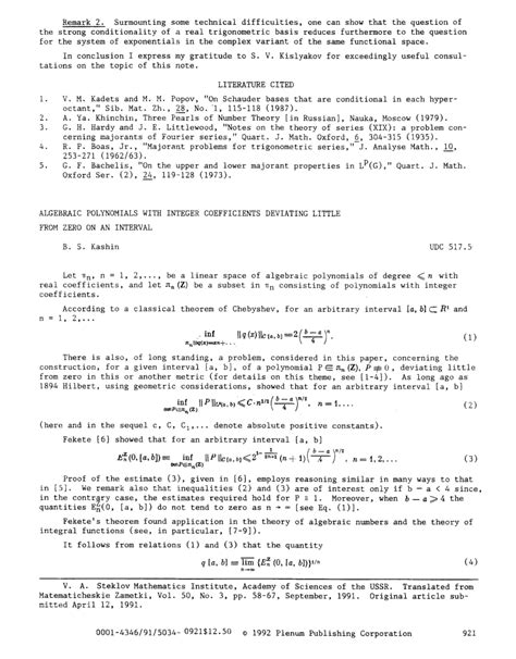 Pdf Algebraic Polynomials With Integer Coefficients Deviating Little