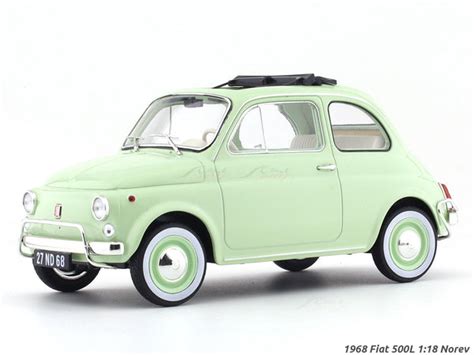 1968 Fiat 500l Green 118 Norev Diecast Scale Model Collectible Scale