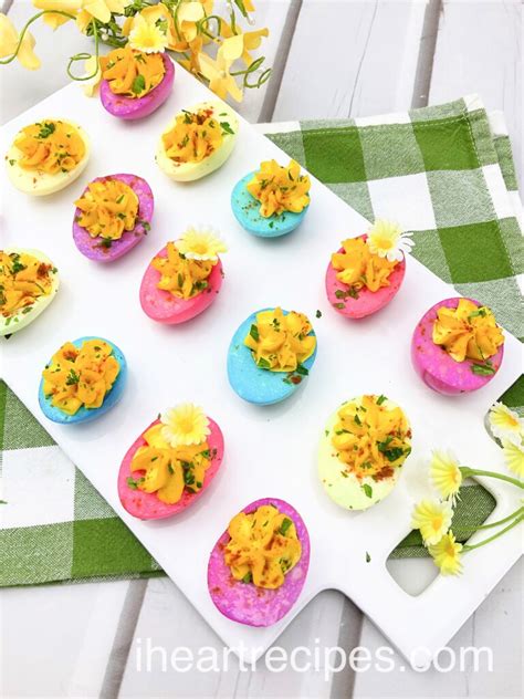 Colored Deviled Eggs For Easter I Heart Recipes
