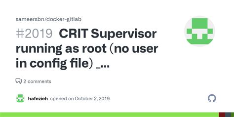 CRIT Supervisor Running As Root No User In Config File Upgrading