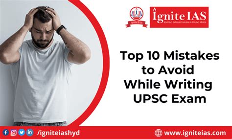 Top 10 Mistakes To Avoid While Writing Upsc Exam Ignite Ias