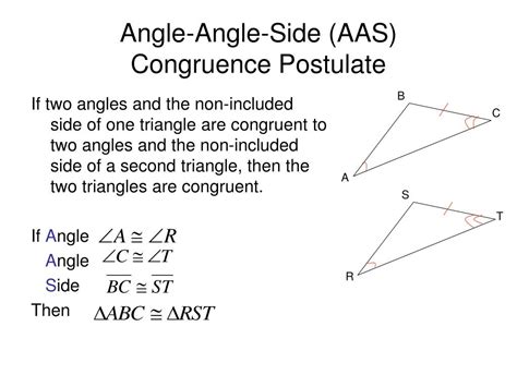 PPT Understanding And Applying ASA And AAS In Triangle Congruence Proofs PowerPoint
