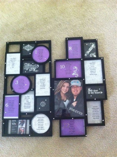 Multiple Photo Frames As Seating Arrangment Display The Bride And I Made Multiple Photo