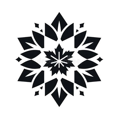 Symmetrical Tribal Maple Leaf Design Stock Illustration Illustration Of Bold Creative 367240583