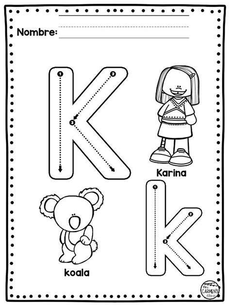 Grafomotricidad Letra K 15 Manualidades A Raudales Bilarasa