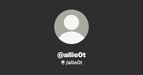 Allie0t Official Instagram Twitter Linktree