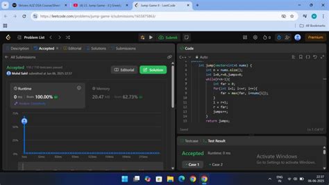 Tufplus Tufplusdailychallenge Greedyalgorithm Jumpgameii Leetcode
