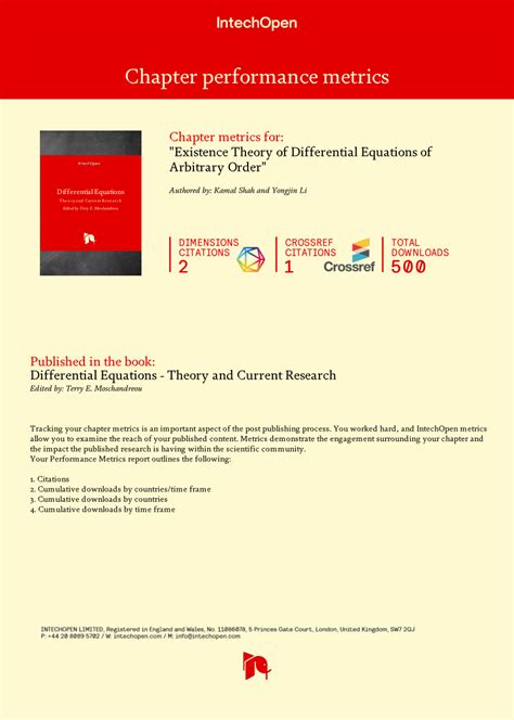 Pdf Chapter Metrics For Existence Theory Of Differential Equations Of Arbitrary Order