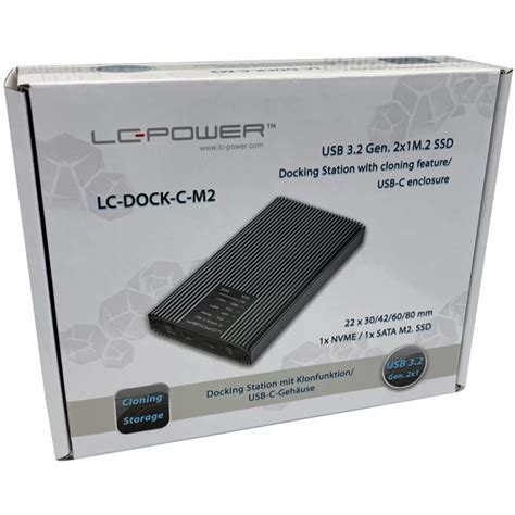 LCPOWER LC DOCK C M Docking Station And Cloning Station X M Black IPoncomp Com