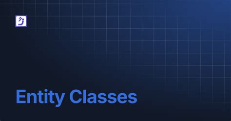 Entity Classes Jframework
