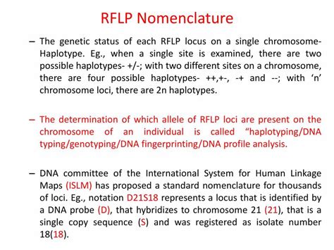 Restriction Fragment Length Polymorphism Powerpoint Slides