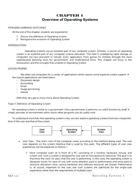 an introduction to operating systems defining operating systems