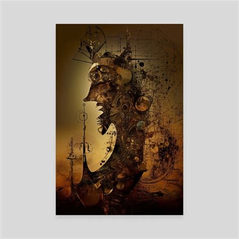 Stacked Face Tower Of Abstraction An Art Canvas By Design Delight