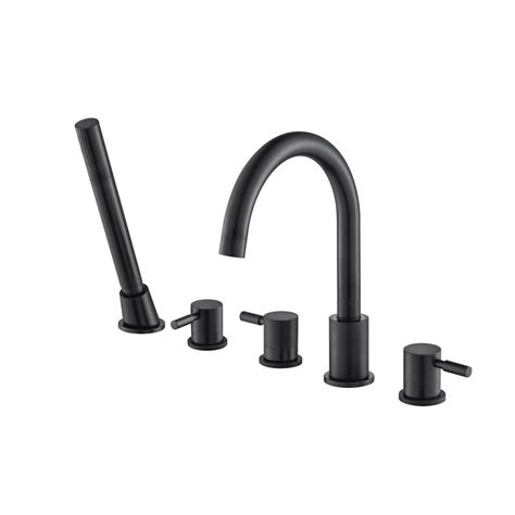 Flusso Faucets Serie 100 Five Hole Deck Mounted Roman Tub Faucet With